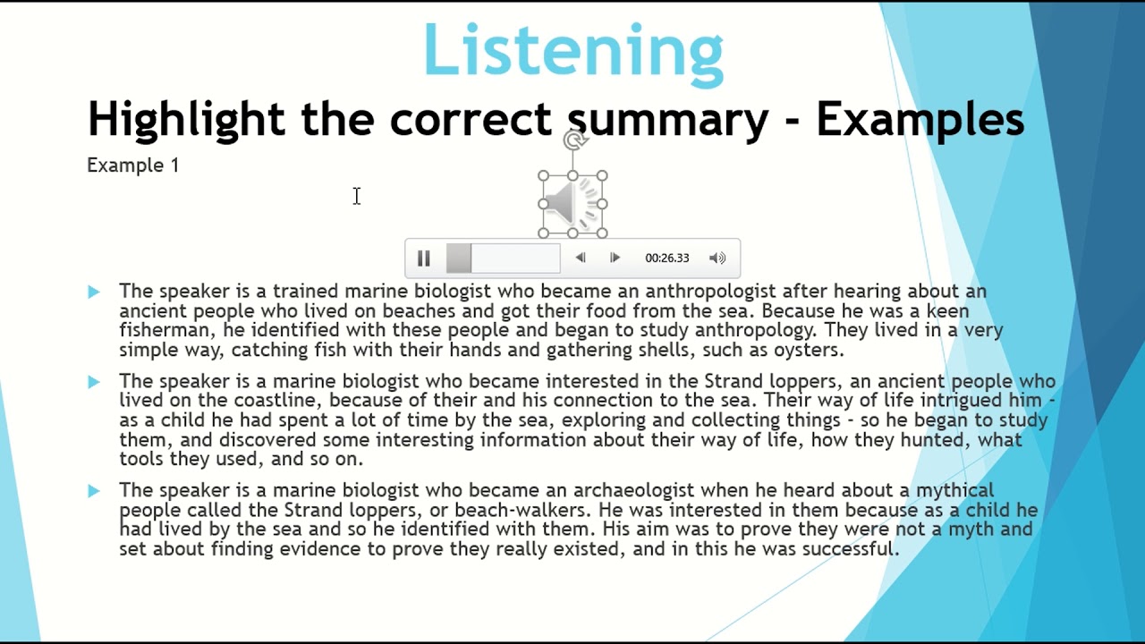 Highlight Correct Summary PTE Listening Methods Tips Techniques highlight-correct-summary-pte-listening-methods-tips-techniques