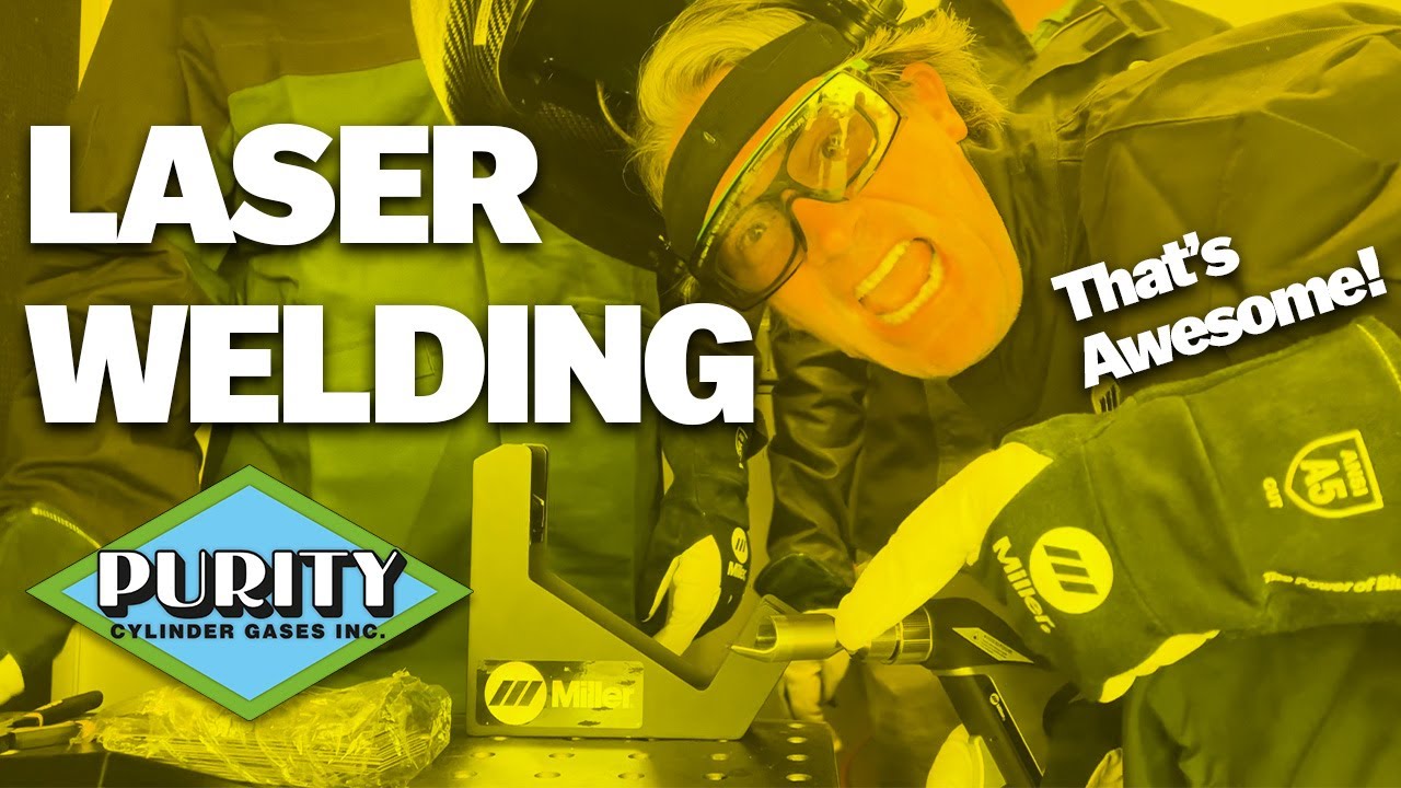Miller Electric Laser Welder - demoing the new OptX Hand Held Laser ...