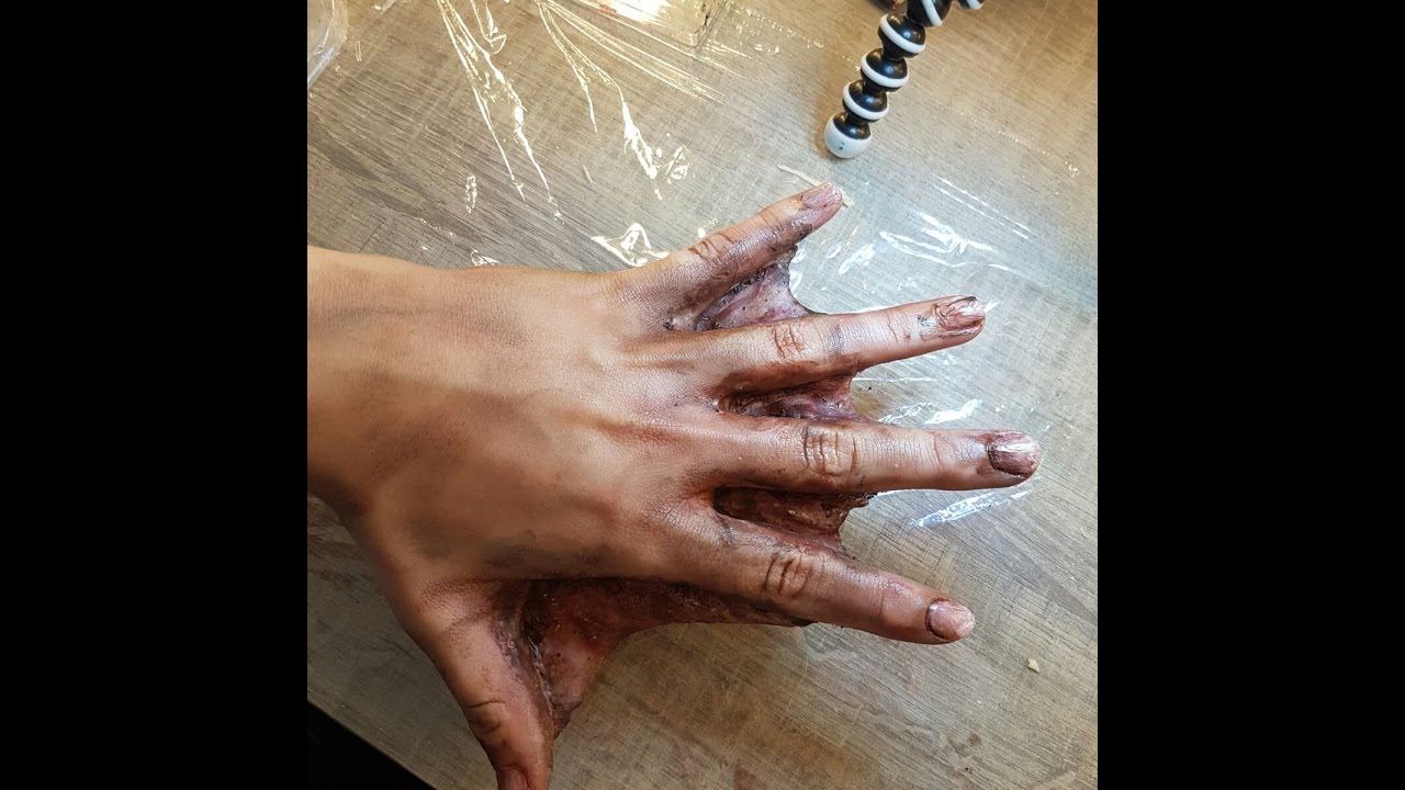 Webbed Hand / SFXMakeup / - YouTube