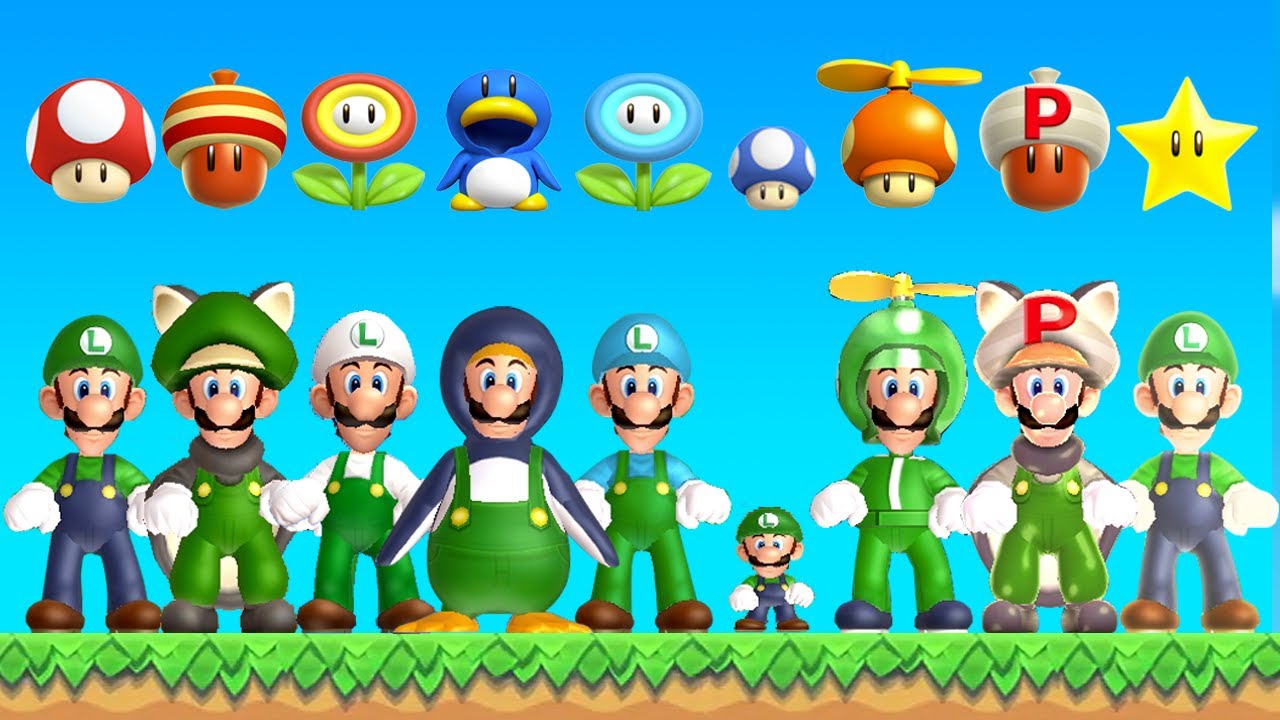 New Super Luigi U - All Power-Ups - YouTube