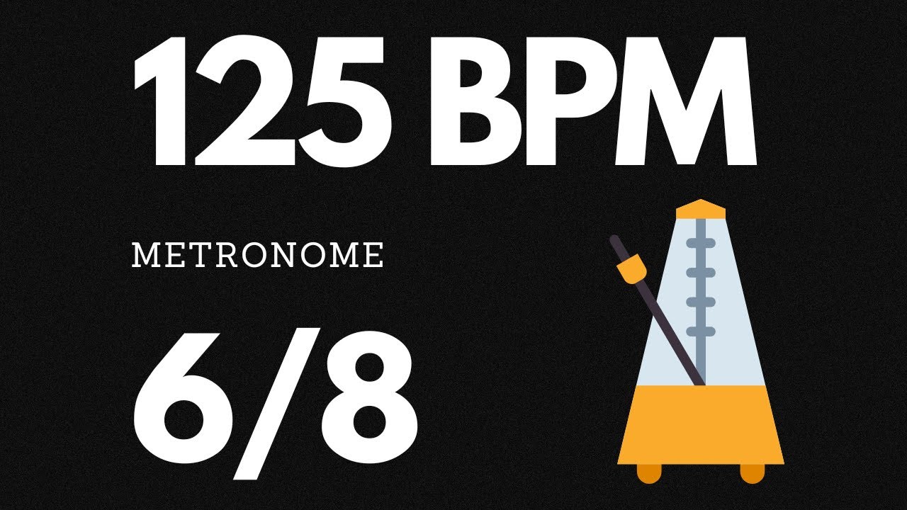 125 BPM Metronome 6/8 - YouTube