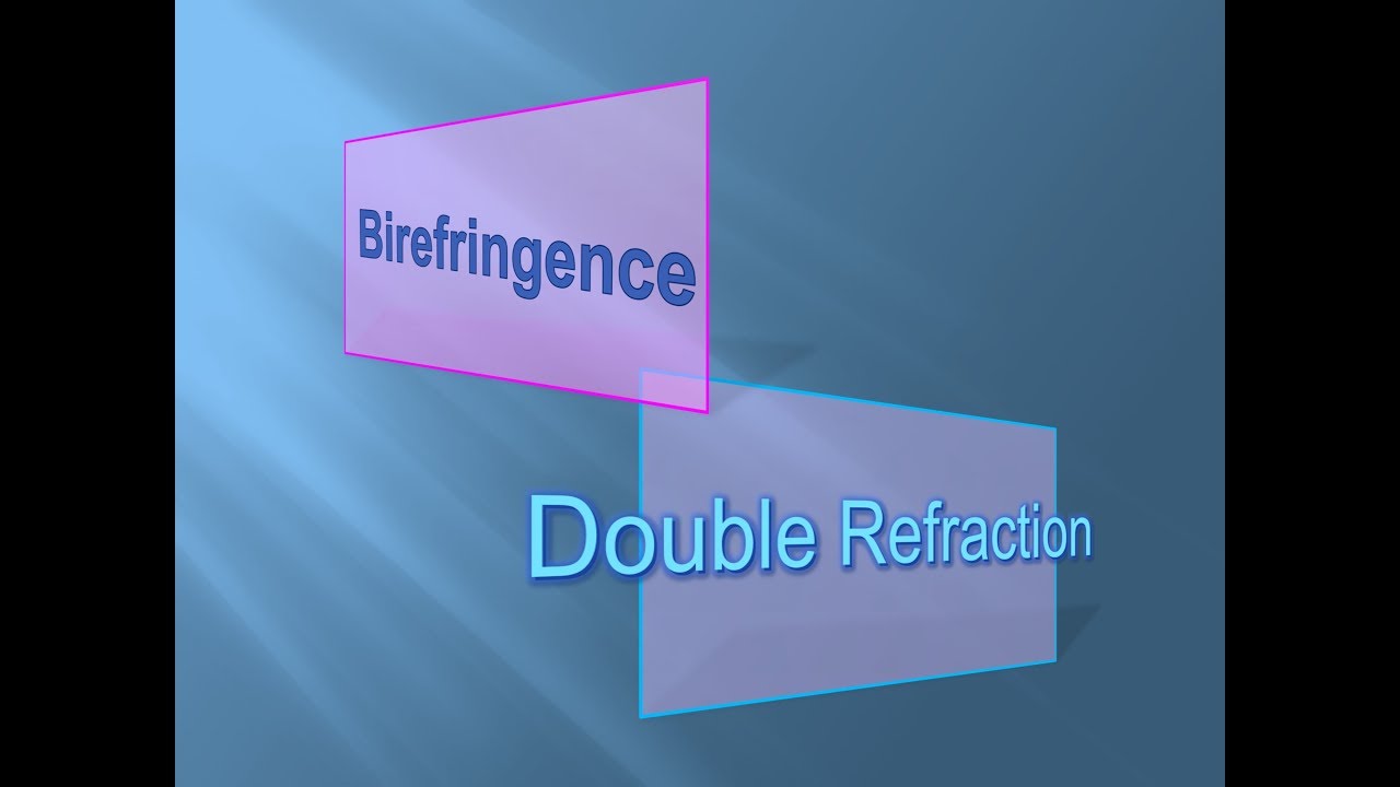 Birefringence | Double Refraction | Detailed Lesson | Elaborate ...