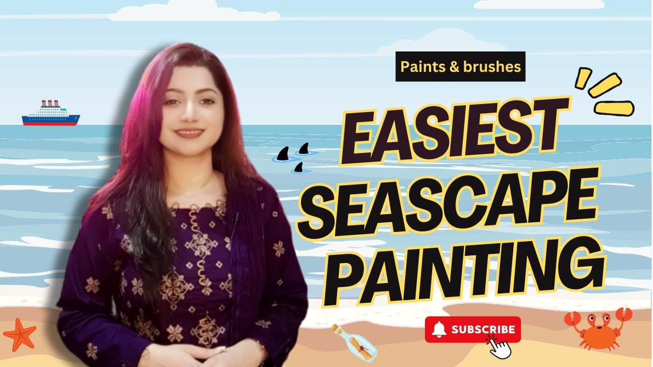 Easy Seascape Painting with Watercolors #easy #seascape #painting # ...