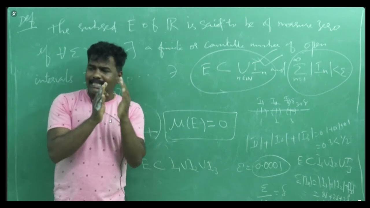 08 03 2024 MEASURE ZERO SET | ALMOST EVERYWHERE #realanalysis #measurezero #measuretheory #ae ...