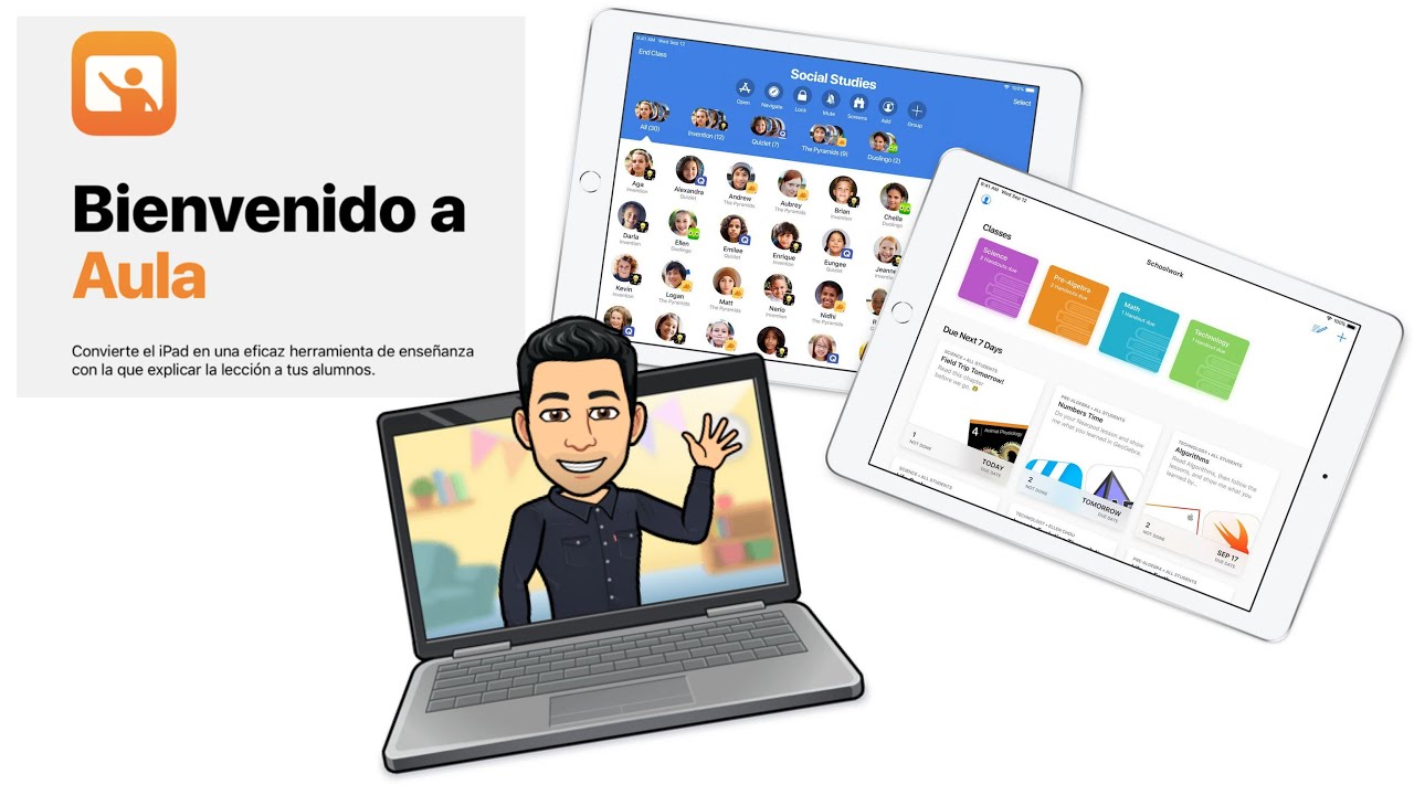 App Aula Apple tutorial en español - YouTube