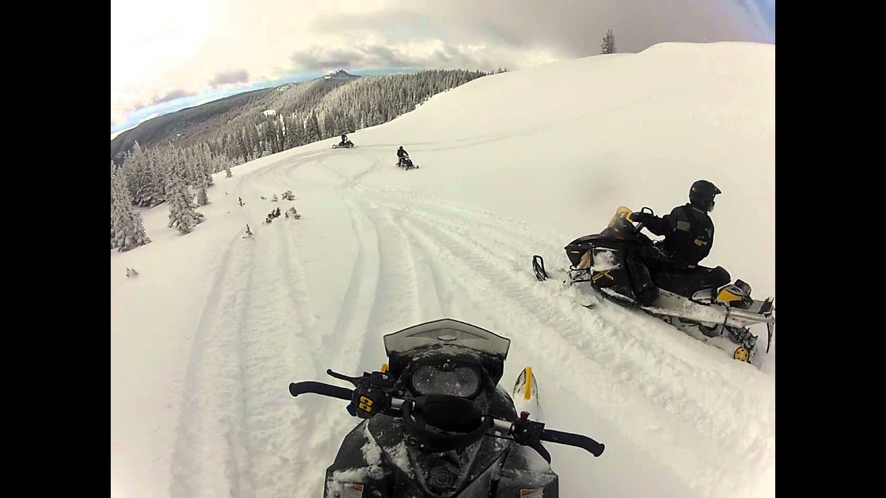 Ski-Doo Summit SP in powder - YouTube