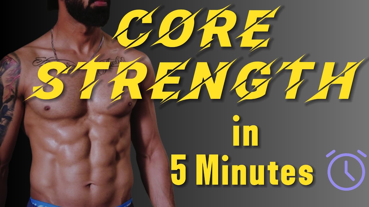 Easy Core workout in 5 mins - YouTube