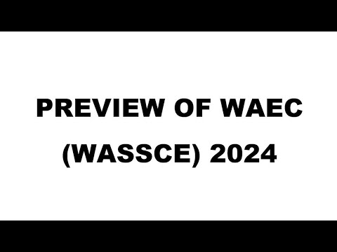 WAEC 2024 Mathematics Preview - YouTube