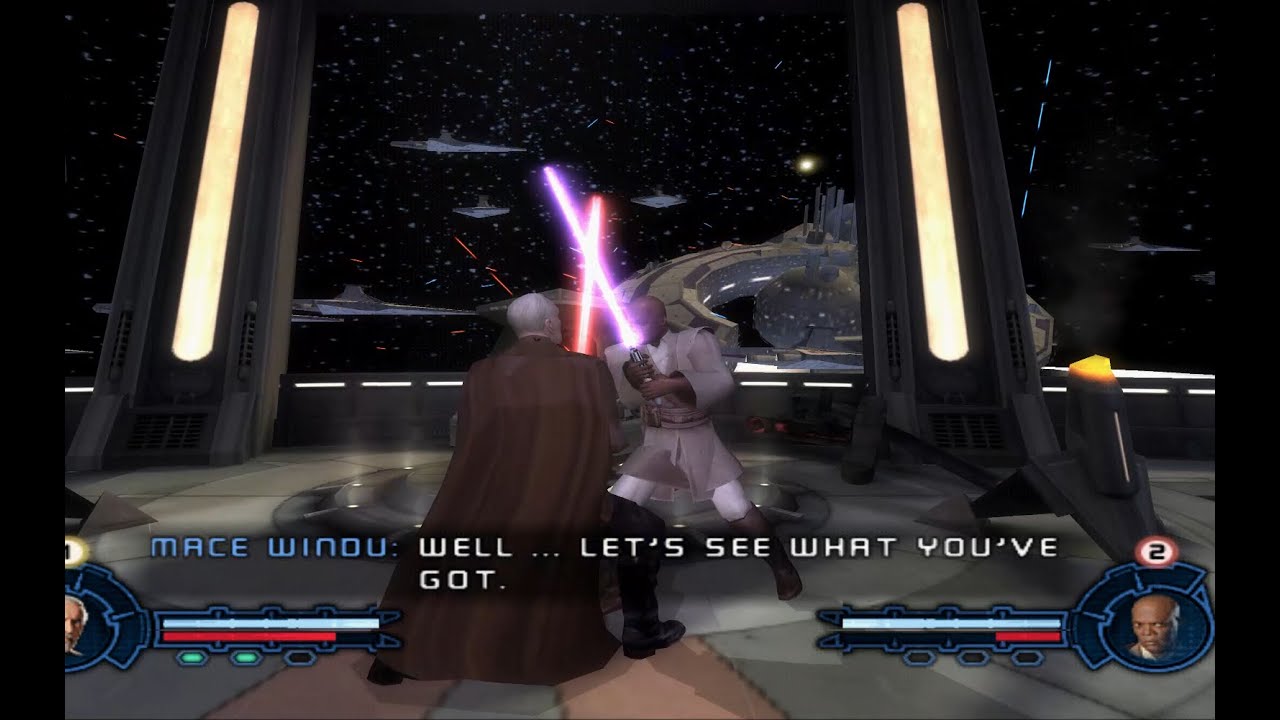Mace Windu vs Count Dooku - Invisible Hand Showdown (Star Wars PS2 Duel ...