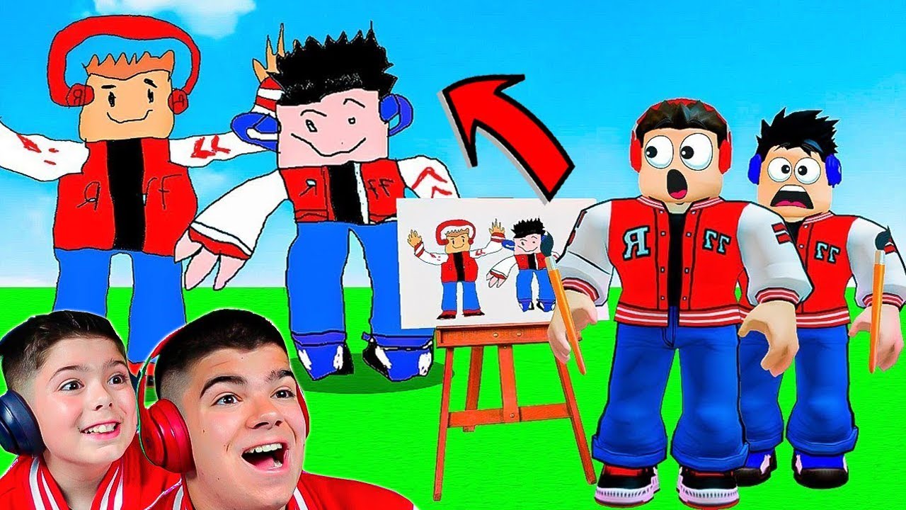 ROBLOX pero TE CONVIERTES en TODO lo que DIBUJAS!!! - YouTube