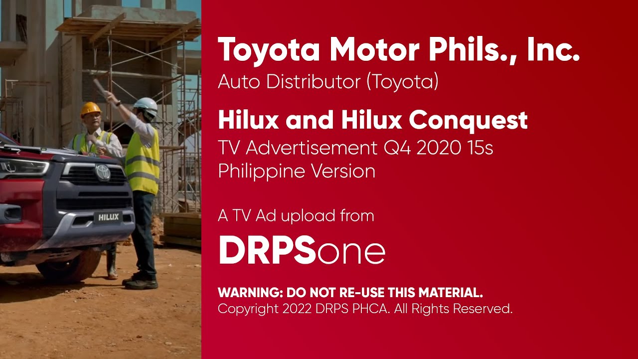 Toyota Hilux and Hilux Conquest TV Ad Q4 2020 15s (Philippines) - YouTube