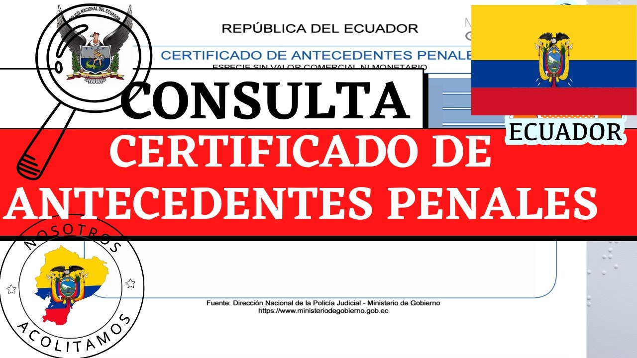 Como sacar CERTIFICADO DE ANTECEDENTES PENALES o RECORD POLICIAL ...