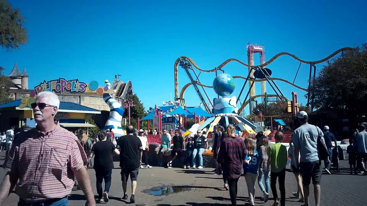 Six Flags Fiesta Texas Park Tour October 2018 (Glasses Footage) - YouTube