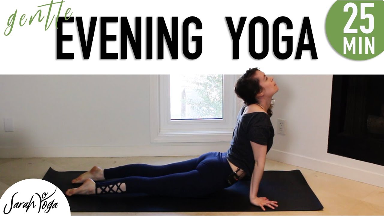 Gentle Evening Yoga | 25 Minutes | Sarah Bibbo Yoga - YouTube
