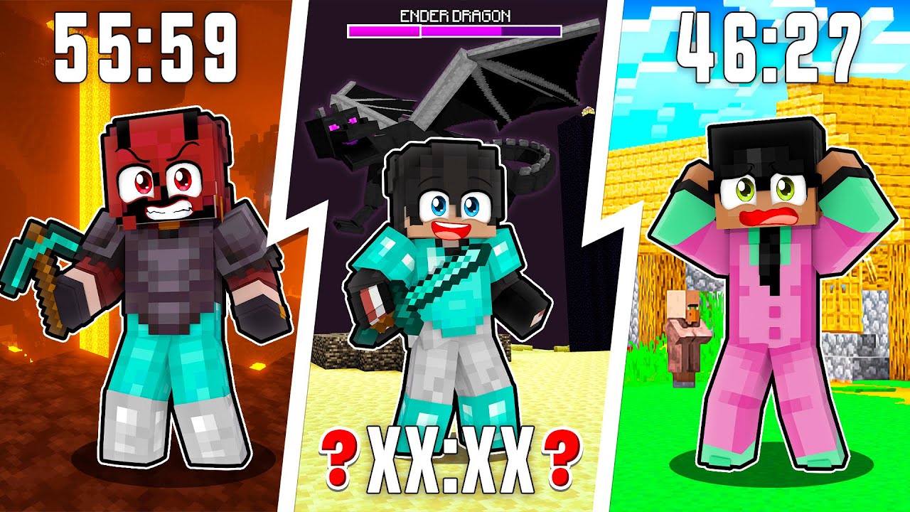 I COMPETED in a MINECRAFT SPEEDRUN RACE! - YouTube