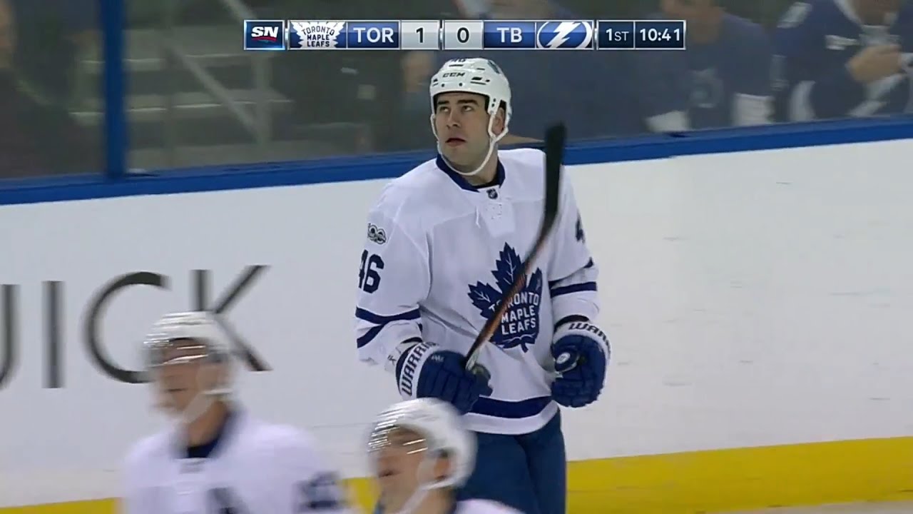 Roman Polak 4th Goal of the Season! 3/16/2017 (Toronto Maple Leafs vs ...