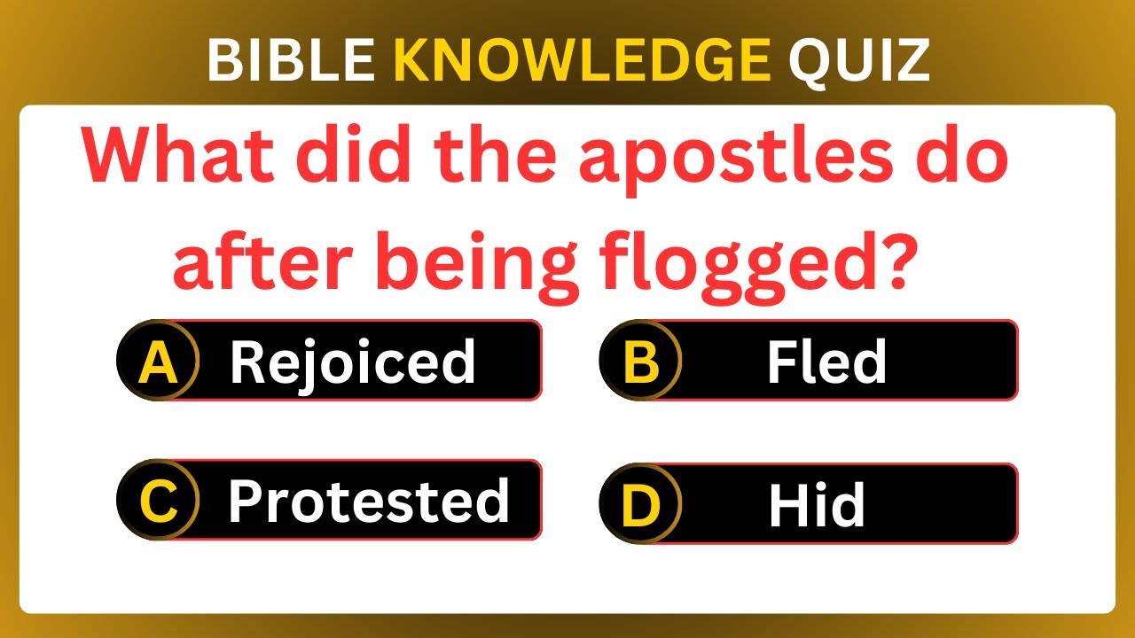 25 Bible Questions to test your General Bible knowledge Quiz 23 - YouTube