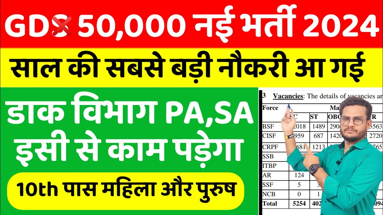 GDS ( S ) GD ️ 50,000 New Vacancy | GD New Online Form 2024 | GD ...