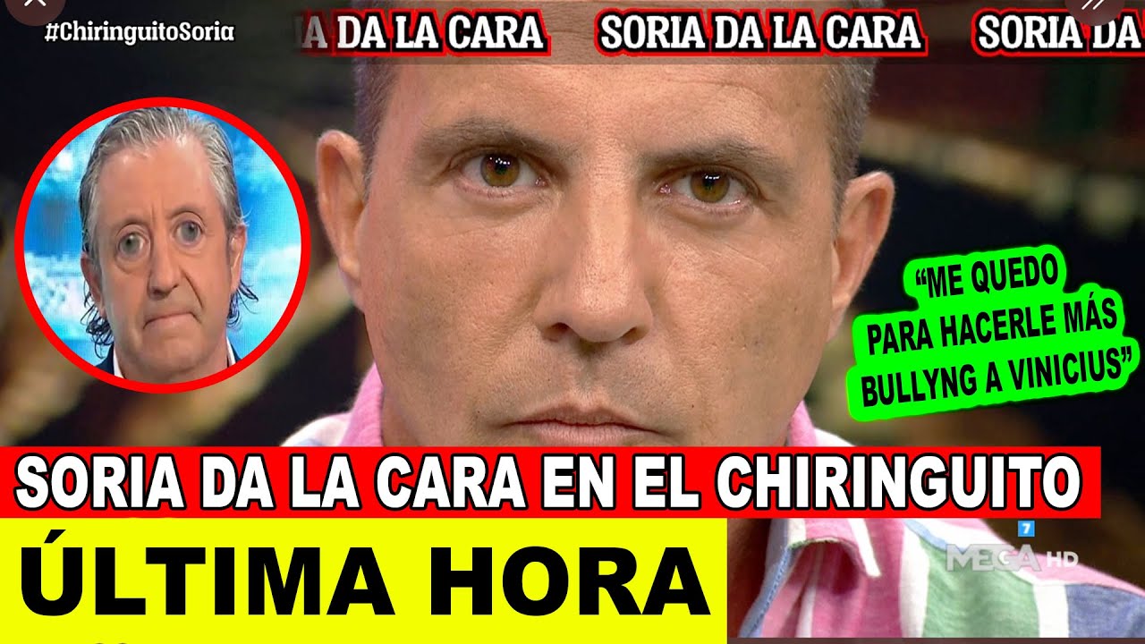 CRISTOBAL SORIA DA LA CARA EN EL CHIRINGUITO DE JUGONES HOY - YouTube
