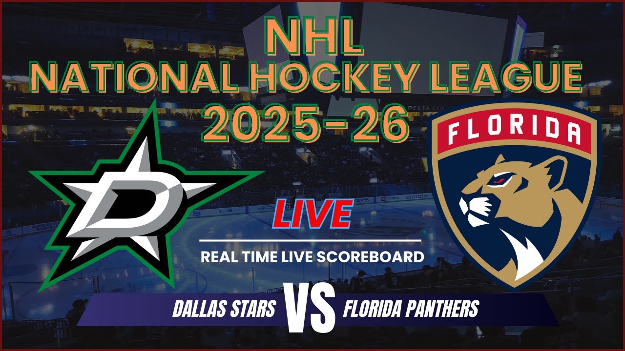 Dallas Stars vs Florida Panthers Live Scores | NHL Season 2025-26 - YouTube
