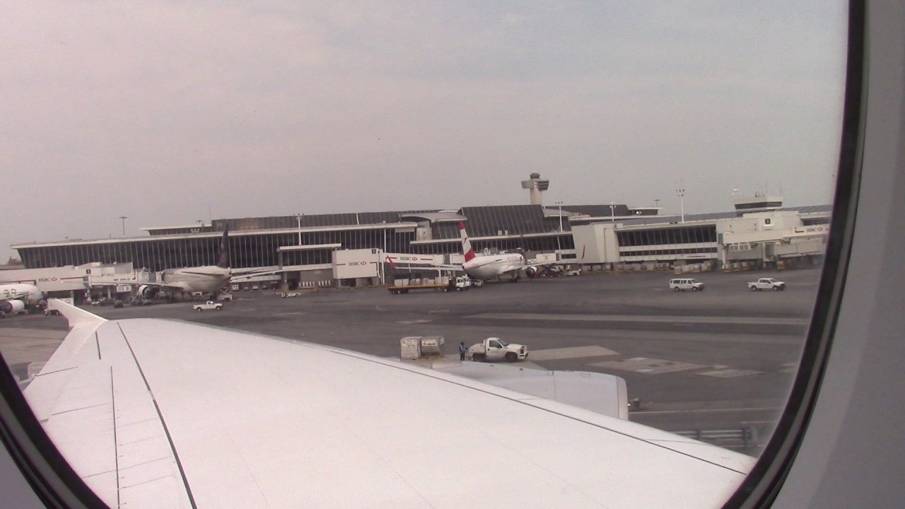 Lufthansa A380 Safety Video / Speed Brakes Check at JFK - YouTube