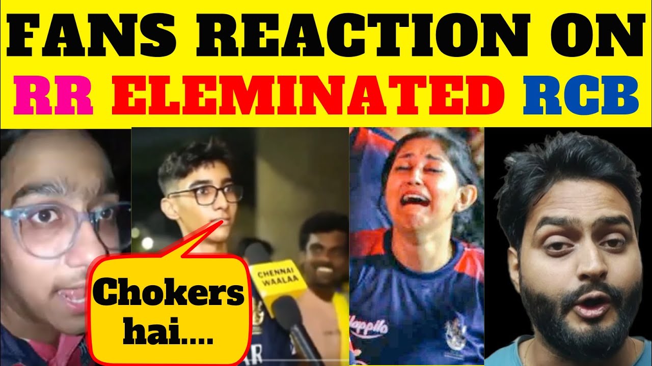 Fans reaction after RCB loss | Fans reaction on RCB vs RR | RCB fans ...
