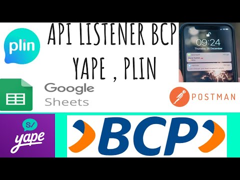 API Listener BCP YAPE PLIN BBVA - YouTube
