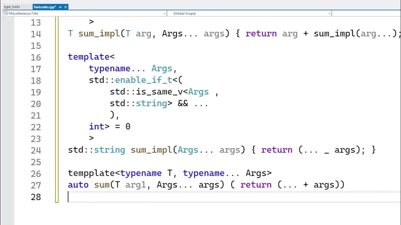Advanced Programming - Code For Yourself - Template And Compile Time - YouTube