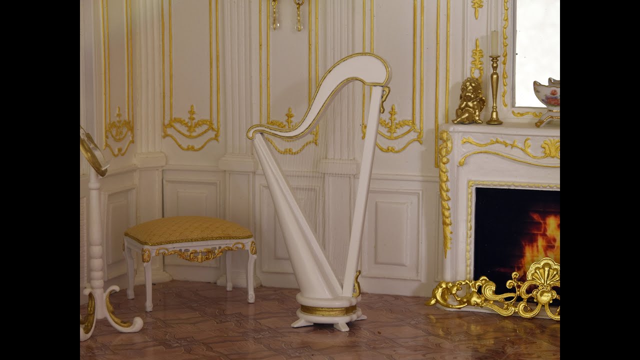 How to make miniature harp (with subtitles) - YouTube