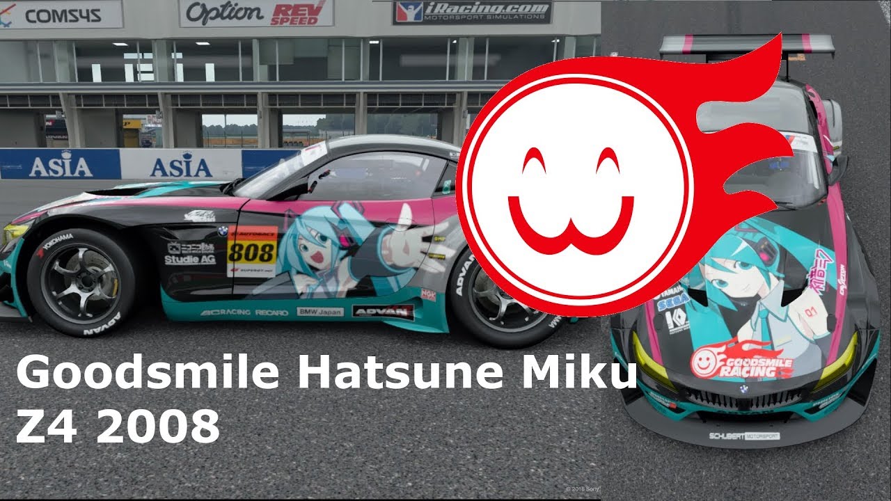 GT Sport Livery: GoodSmile Hatsune Miku 初音ミク Z4 2008 - YouTube