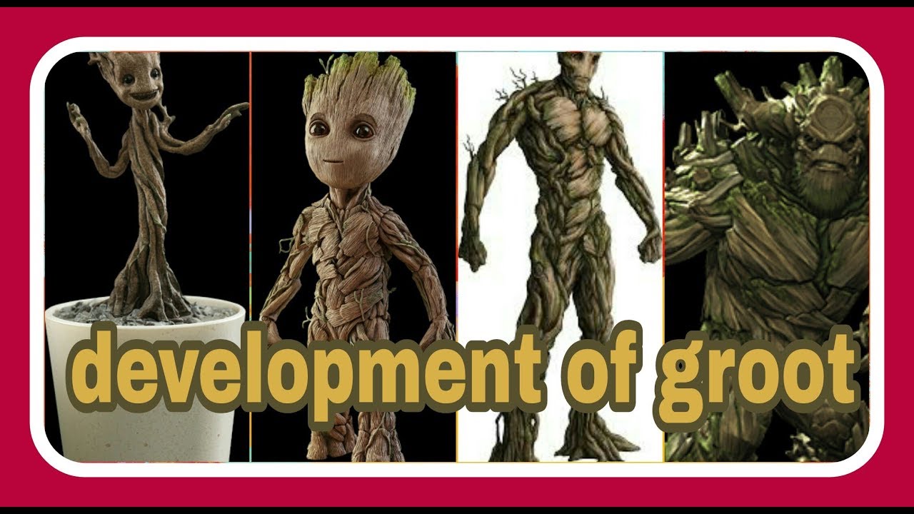 GROOT'S DEVELOPMENTAL STAGES IN GUARDIANS OF THE GALAXY (MARVEL ...