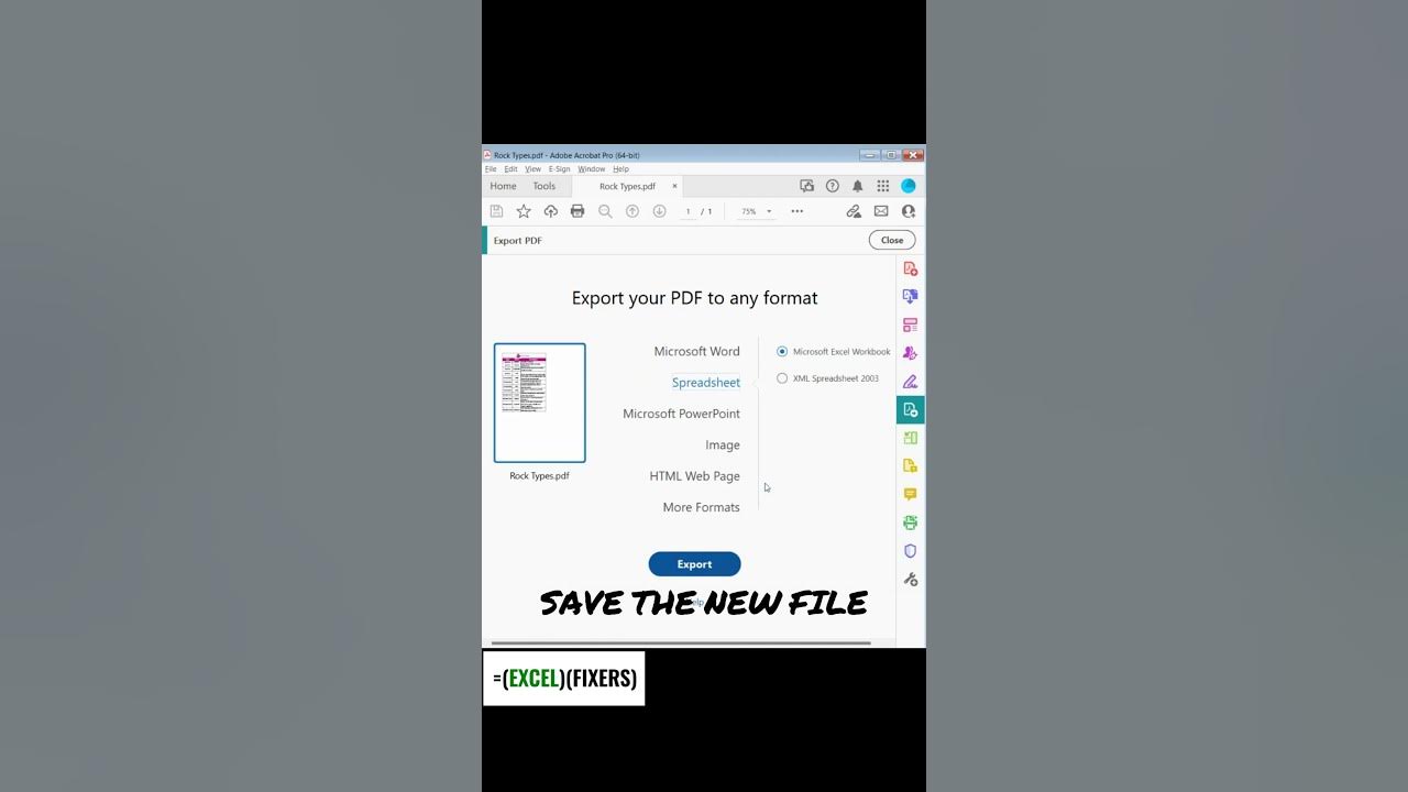 How to Convert PDFs to Excel Spreadsheets - YouTube
