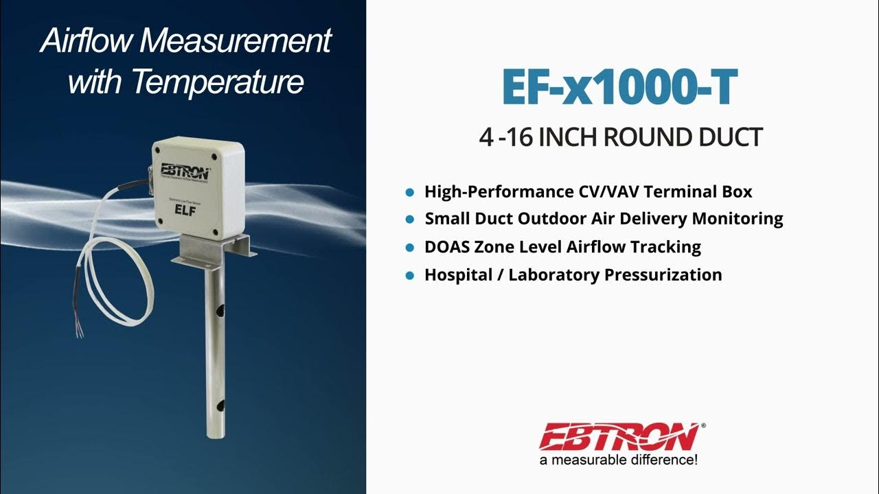 Airflow Measurement with Temperature Capability - EF-x1000-T (ELF ...