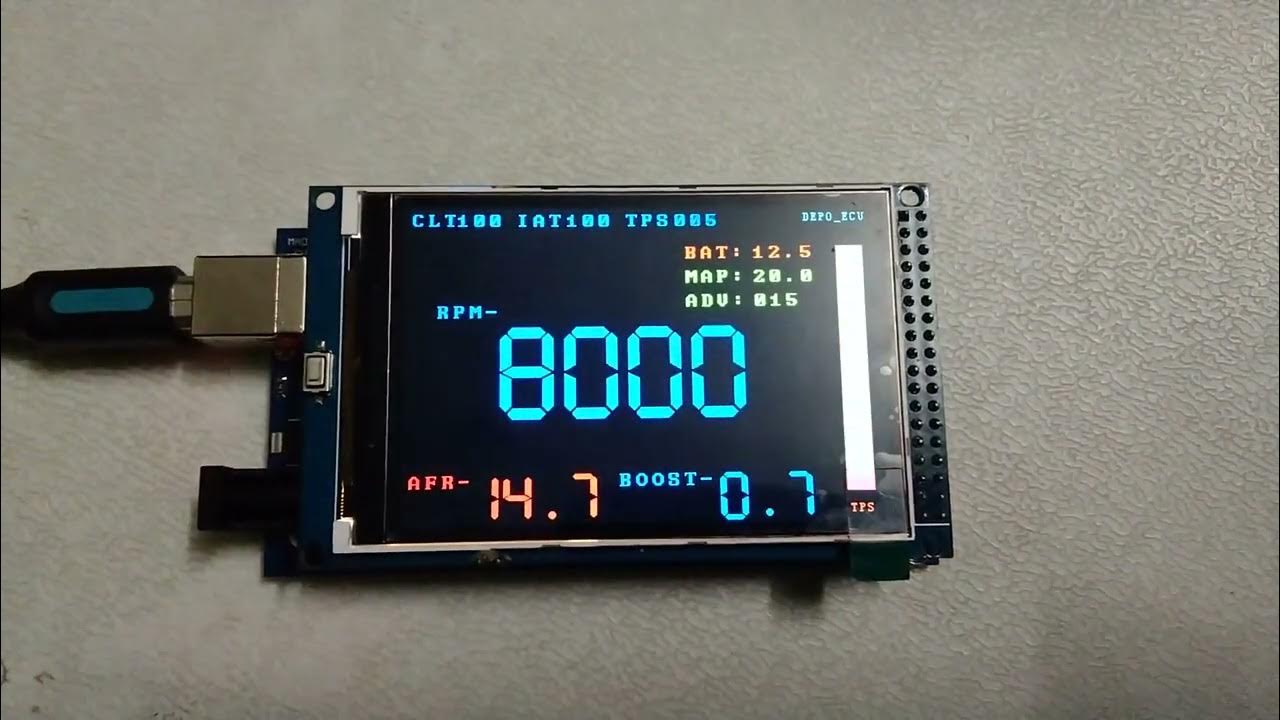 Dashboard LCD TFT Theme 1 for ECU Speeduino Harga 575rb an hub WA 085646399200 - YouTube
