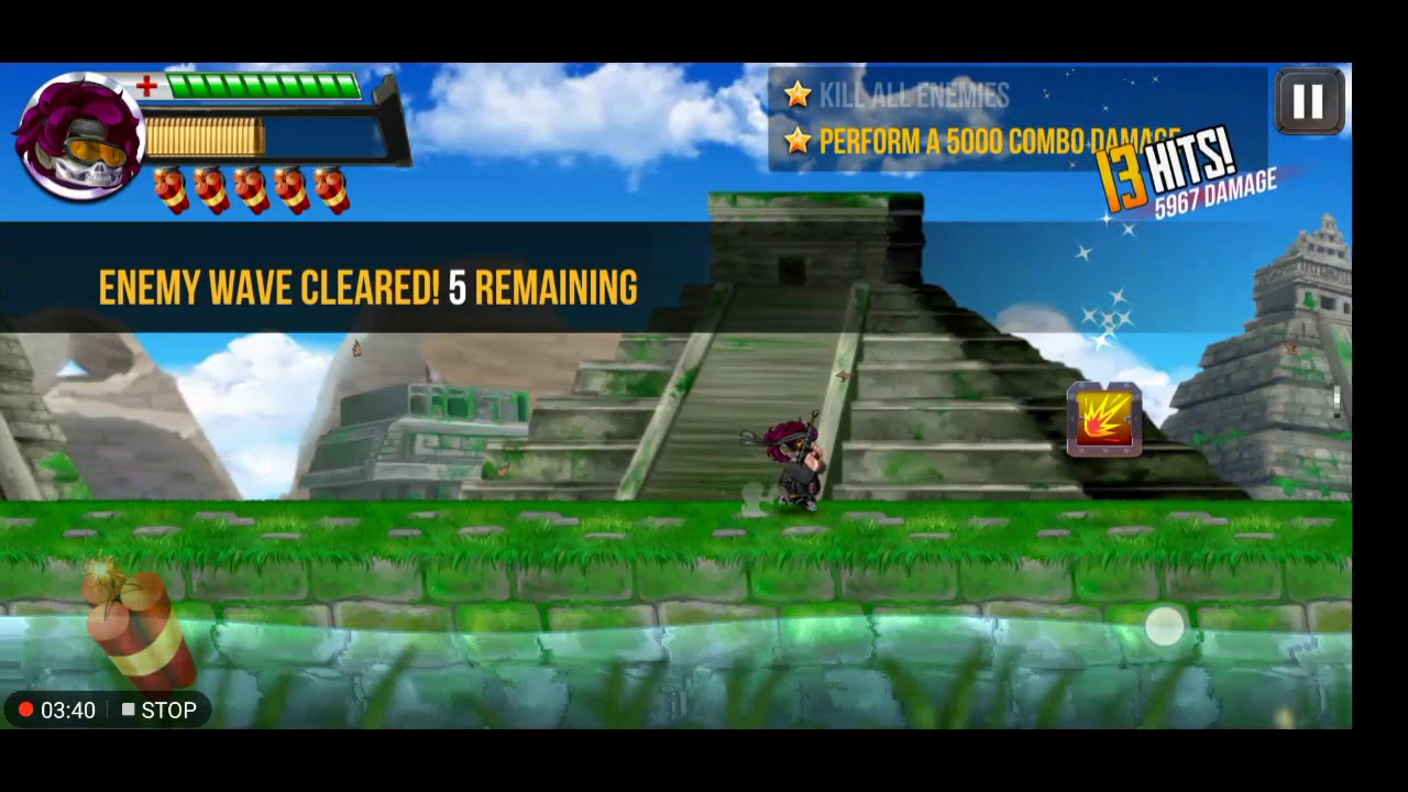 Ramboat 2 stage 1 of 9 game play - YouTube