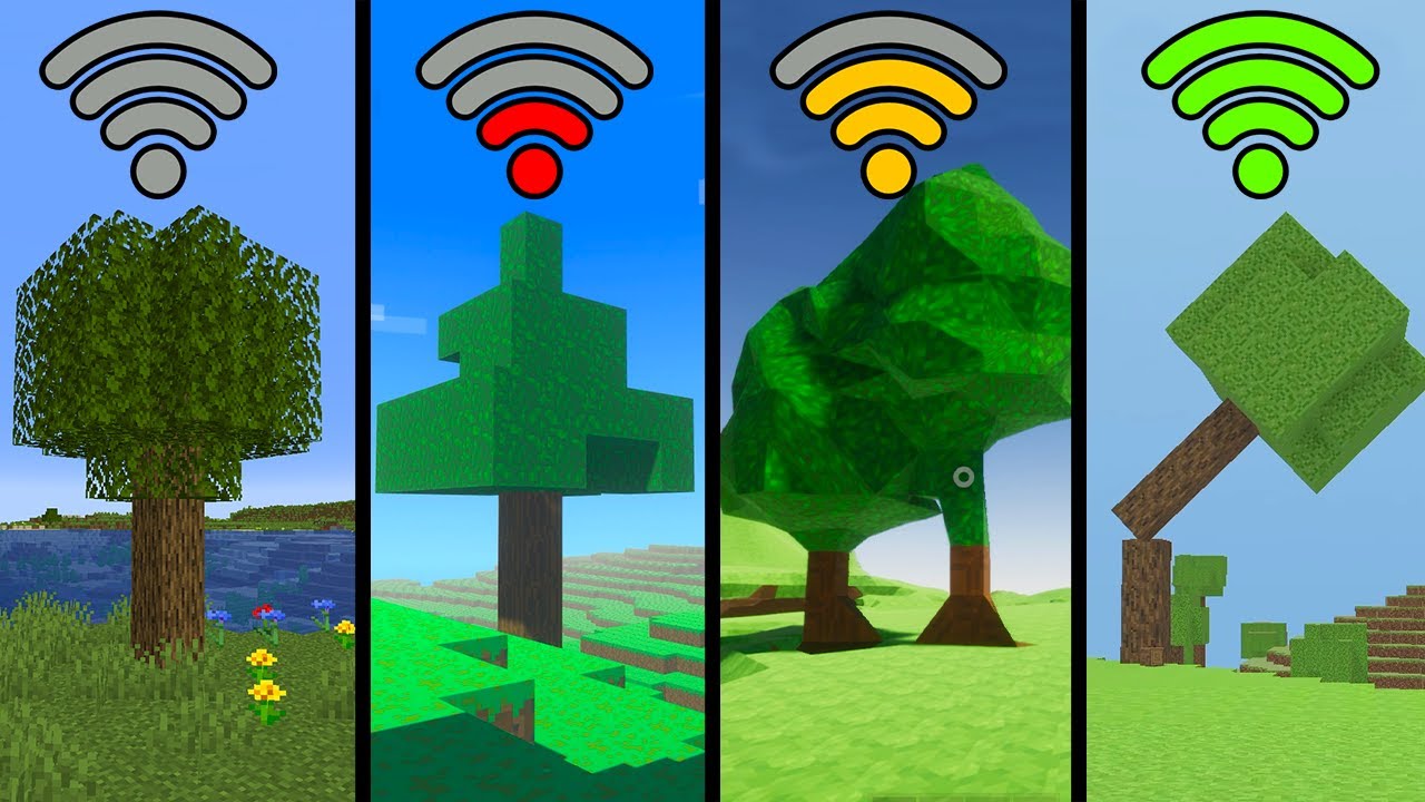 playing minecraft with different internet - YouTube