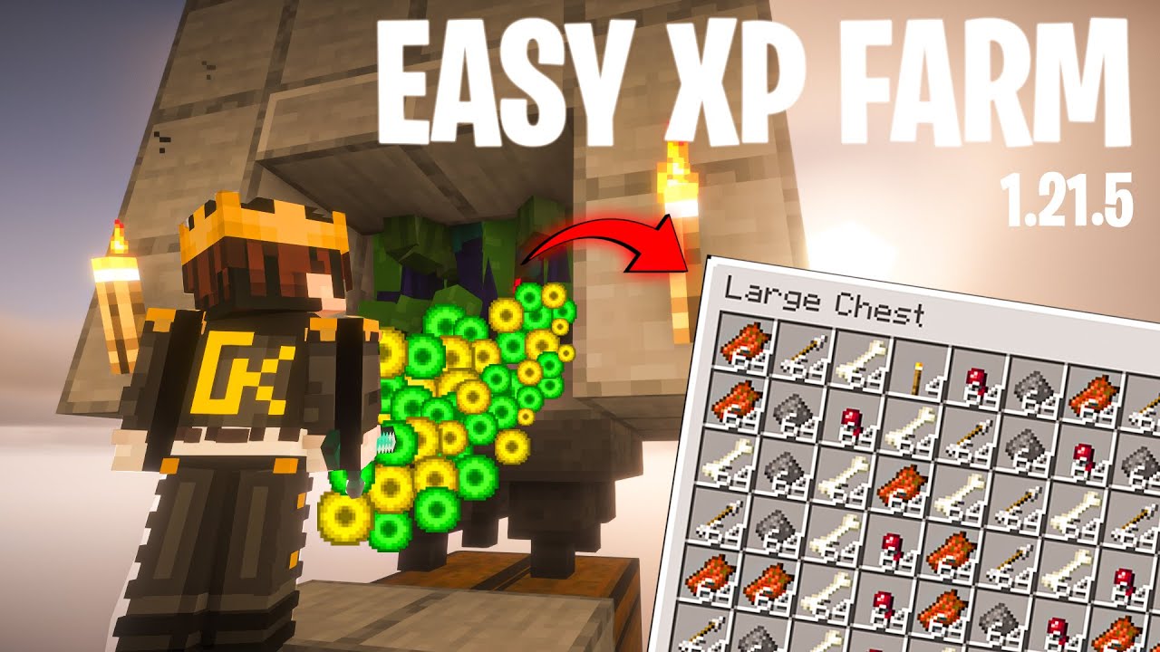 Easy xp farm for version 1.21+ | Fastest XP & Mob Farm - YouTube