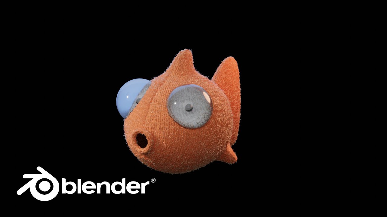 Blender 3D modelled knitted fish - YouTube