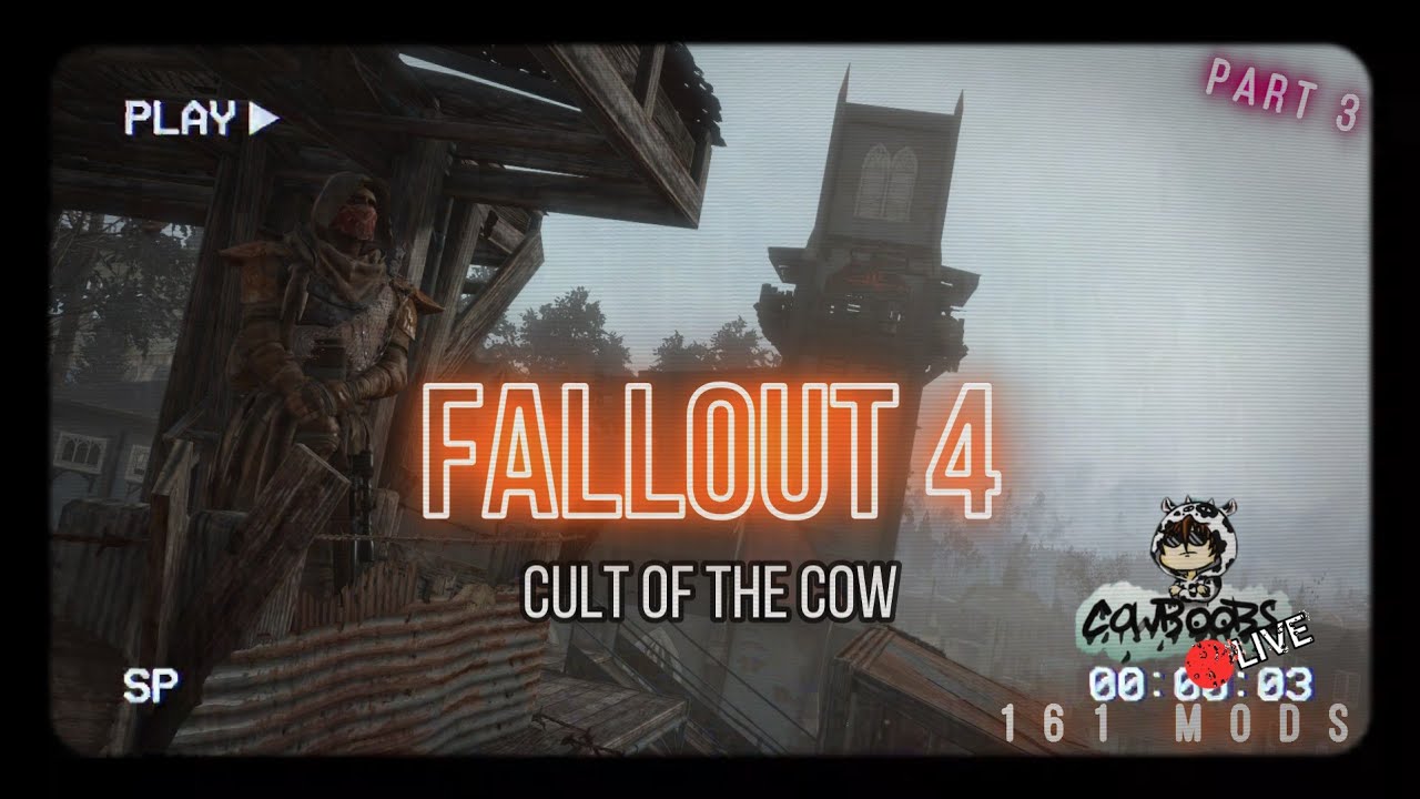 Fallout 4 - Cult of the Cow - Part 3 - 🔴LIVE - YouTube
