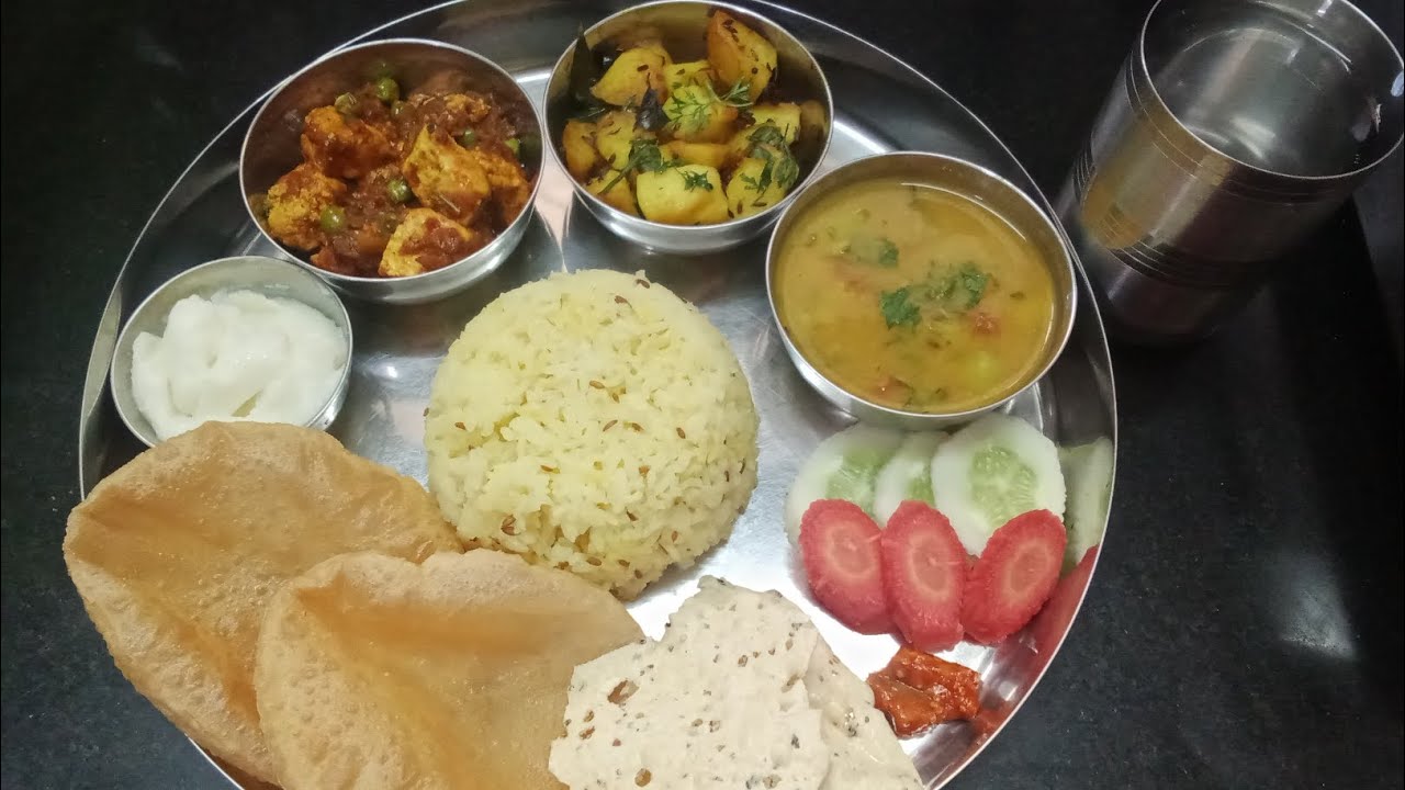 Veg Thali Recipe | व्हेज थाळी | Simple & Easy Veg Thali by Morning ...