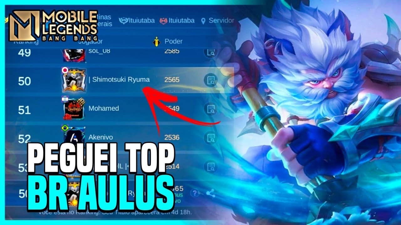 COMO FOI PEGAR TOP BR AULUS NESSA SEASON 34 | MLBB - YouTube