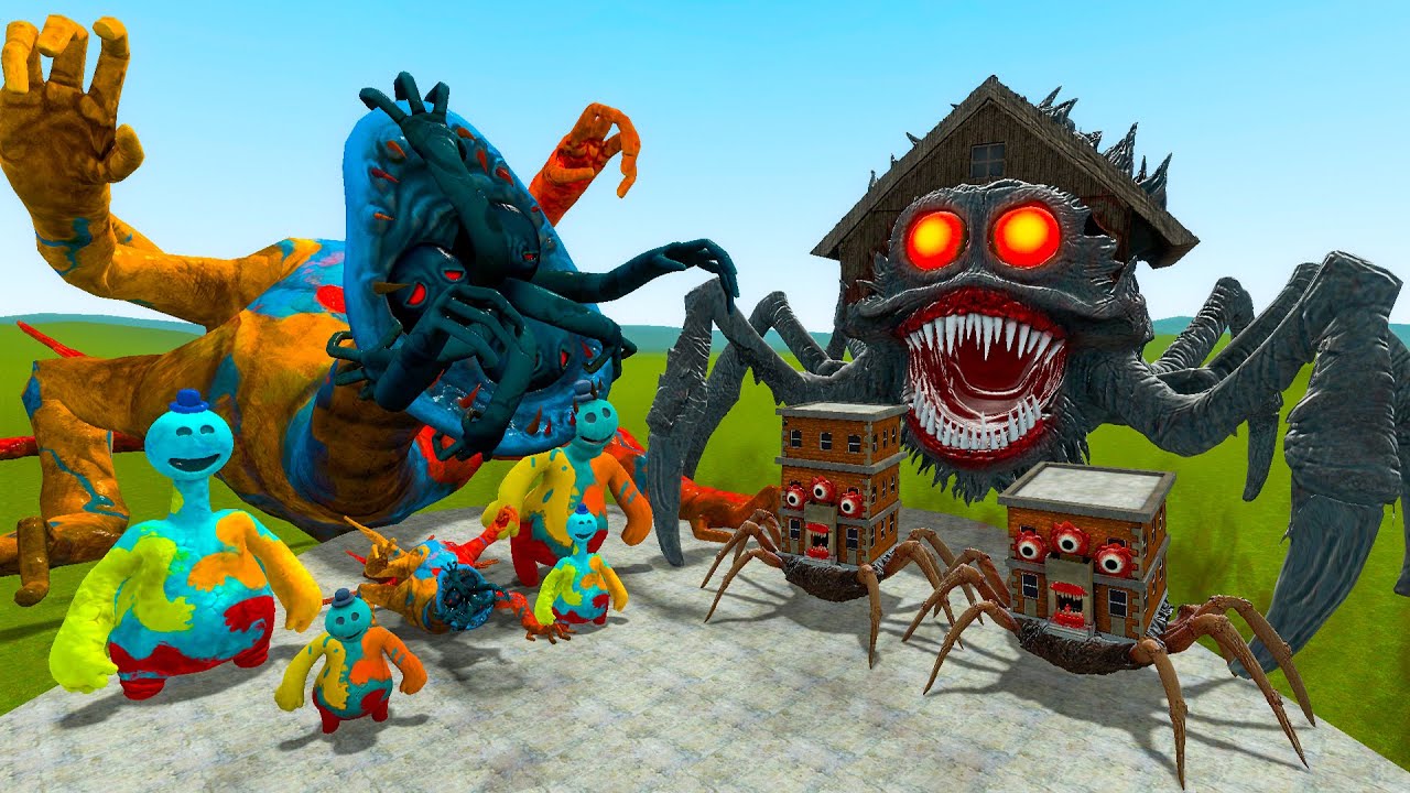 NEW EVOLUTION OF DOEY THE DOUGHMAN POPPY PLAYTIME 4 VS ALL HOUSE HEAD ...