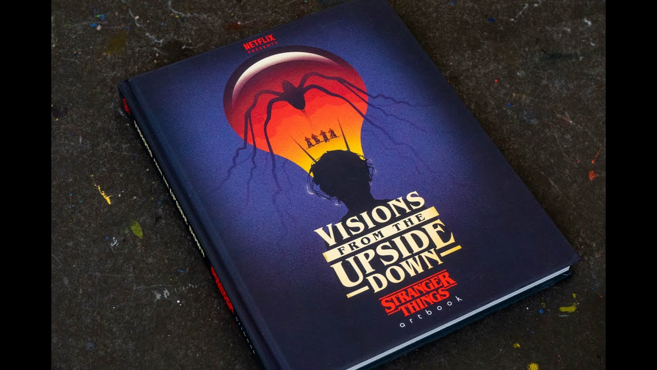 (book flip) Visions from the Upside Down: Stranger Things Artbook - YouTube