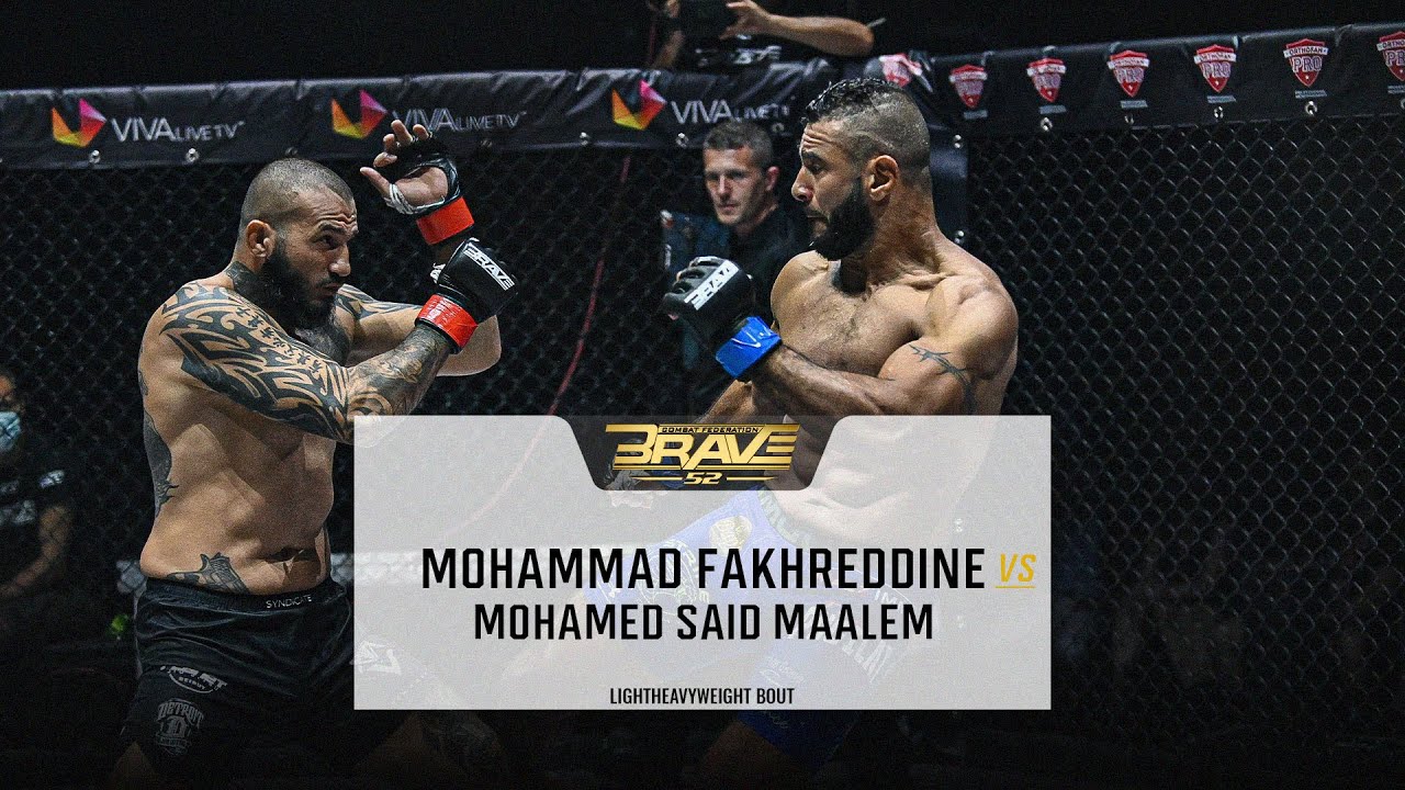 Mohammad Fakhreddine VS Mohamed Said Maalem | FREE MMA Fight | BRAVE CF 52 - YouTube
