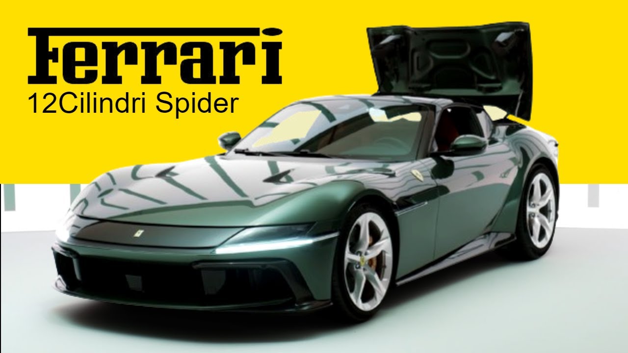 New Ferrari 12Cilindri Spider Top Operation - YouTube