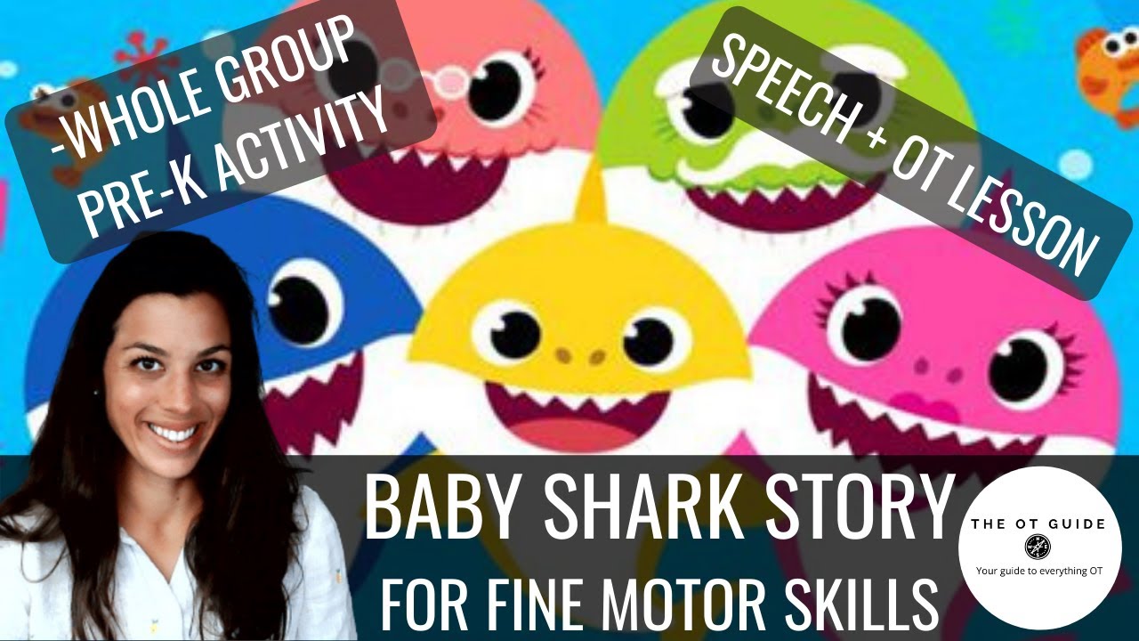 Baby Shark Story Read Aloud for Fine Motor + Language Skills - YouTube