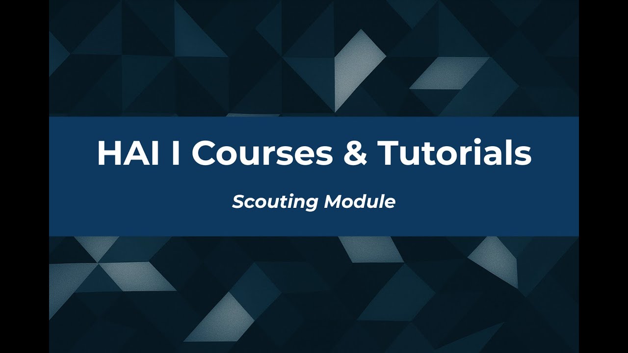 Handball.ai I Courses & Tutorials - Scouting Module - YouTube