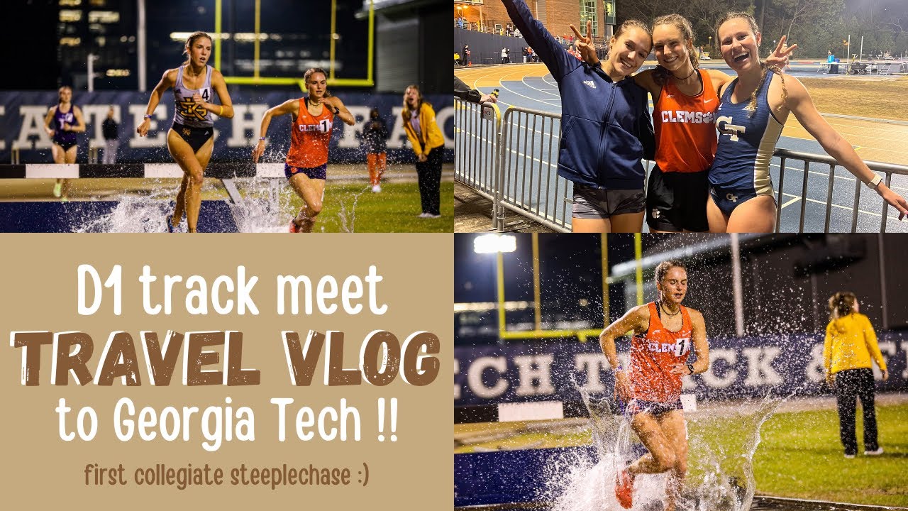 D1 COLLEGE TRACK MEET *vlog to georgia tech* - YouTube