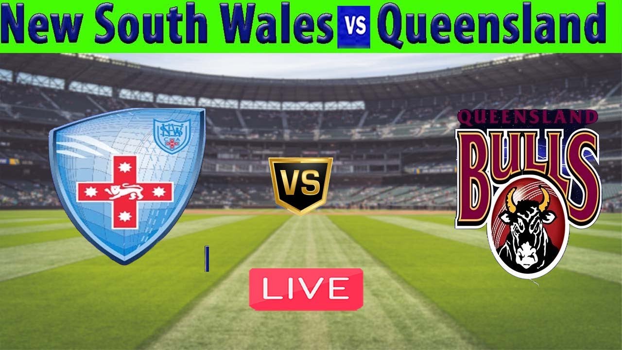 Live:New South Wales vs Queensland Bulls | NSW vs QLD | The Marsh One Day Cup 2023-24 - YouTube