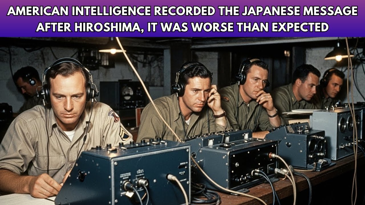 American Intelligence Recorded The Japanese Message After Hiroshima, It ...